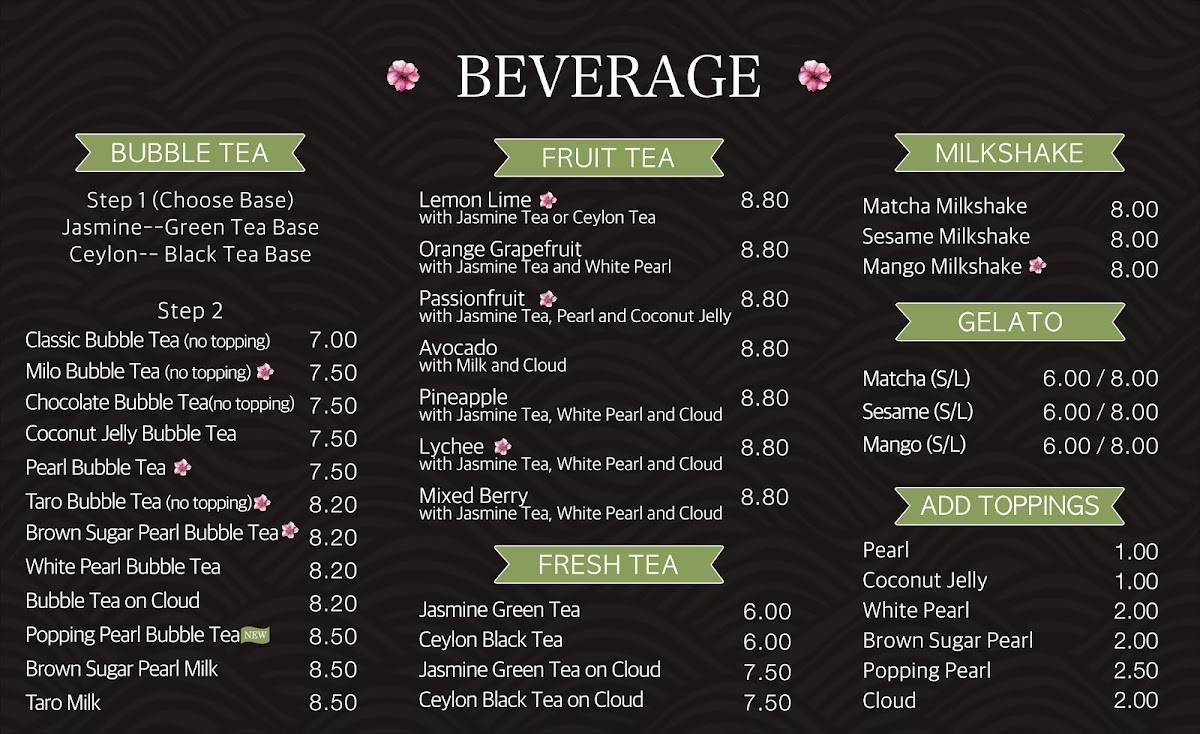 Menu at Rice to Meet You restaurant, Kin Kora