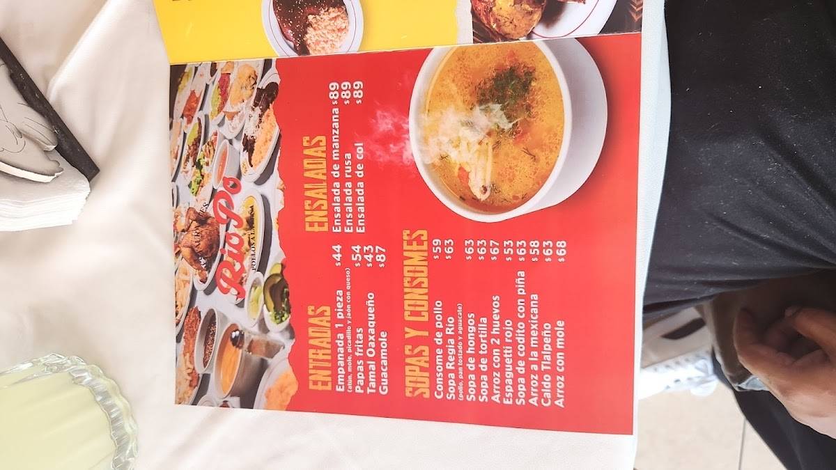 Carta del restaurante Pollos Rio Po, Metepec, Blvd. Solidaridad las ...