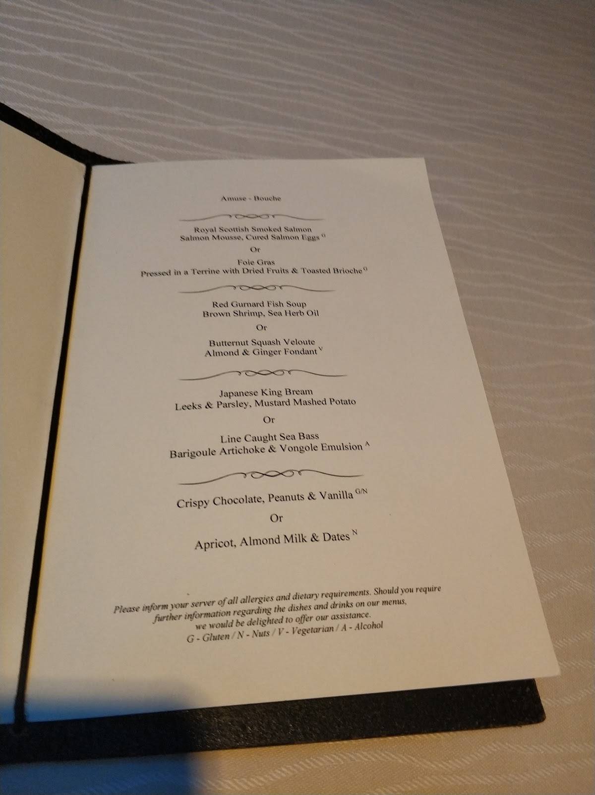 Menu at Ristorante L' Olivo at Al Mahara restaurant, Dubai, Burj Al ...