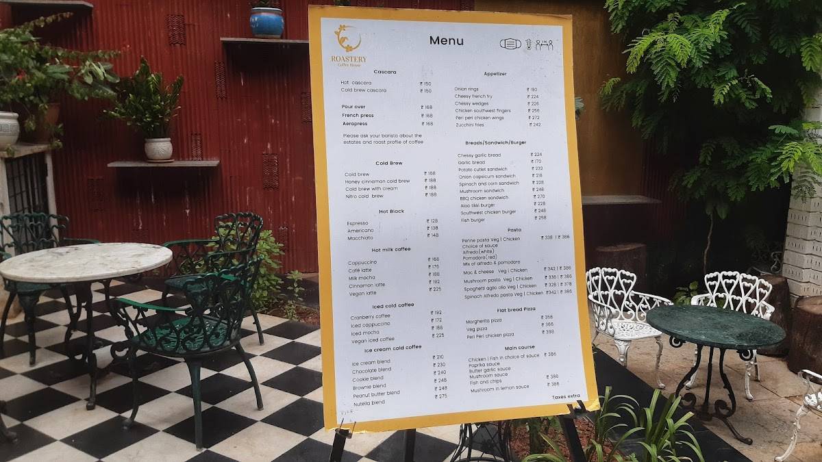 Menu at Roastery Coffee House ! Hyderabad, Hyderabad, 418