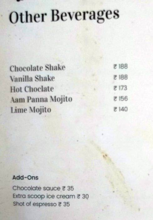 Menu at Roastery Coffee House ! Hyderabad, Hyderabad, 418