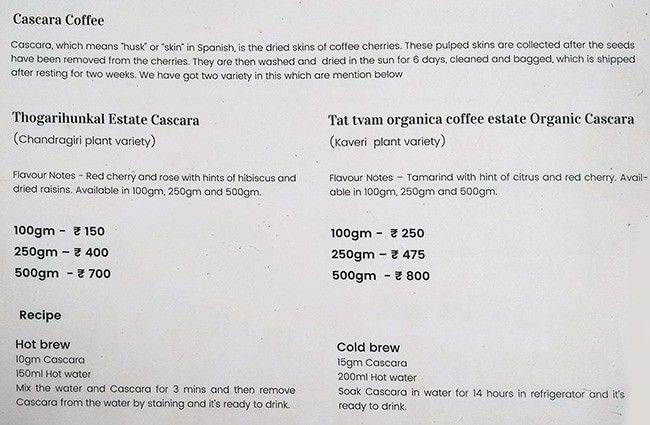 Menu at Roastery Coffee House ! Hyderabad, Hyderabad, 418