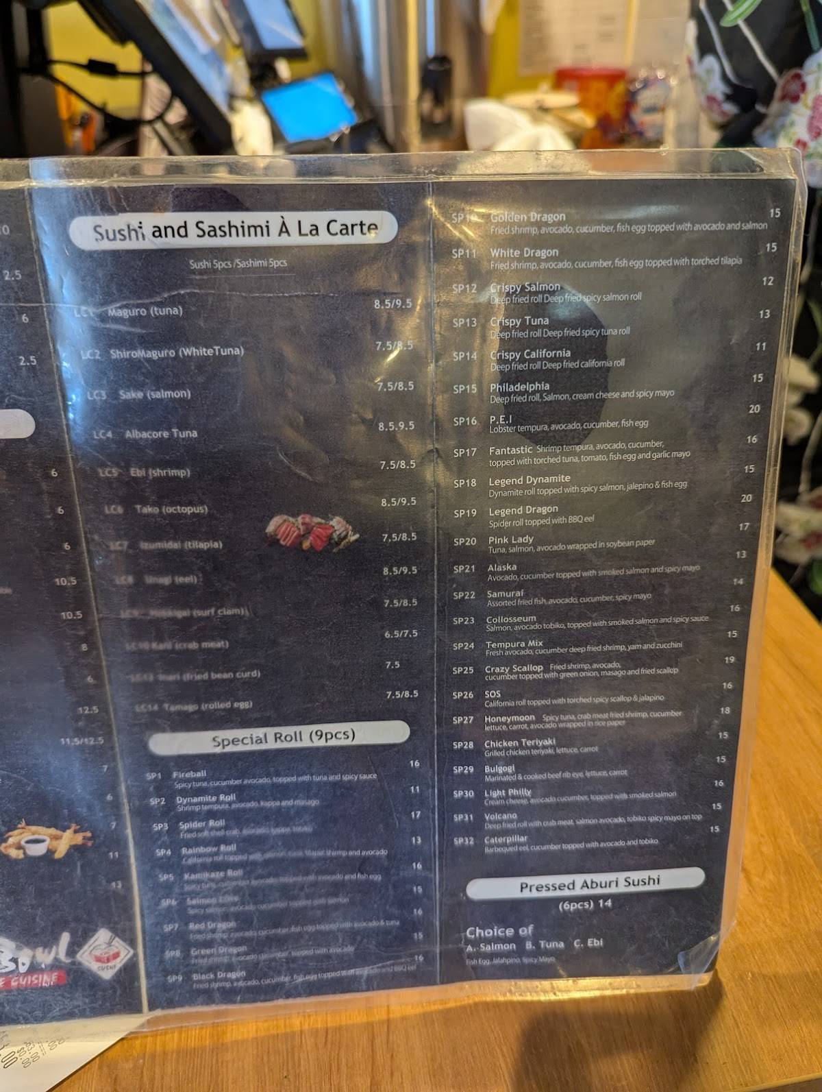 Menu at Roll N Bowl Korean & Japanese Cuisine restaurant, Toronto ...