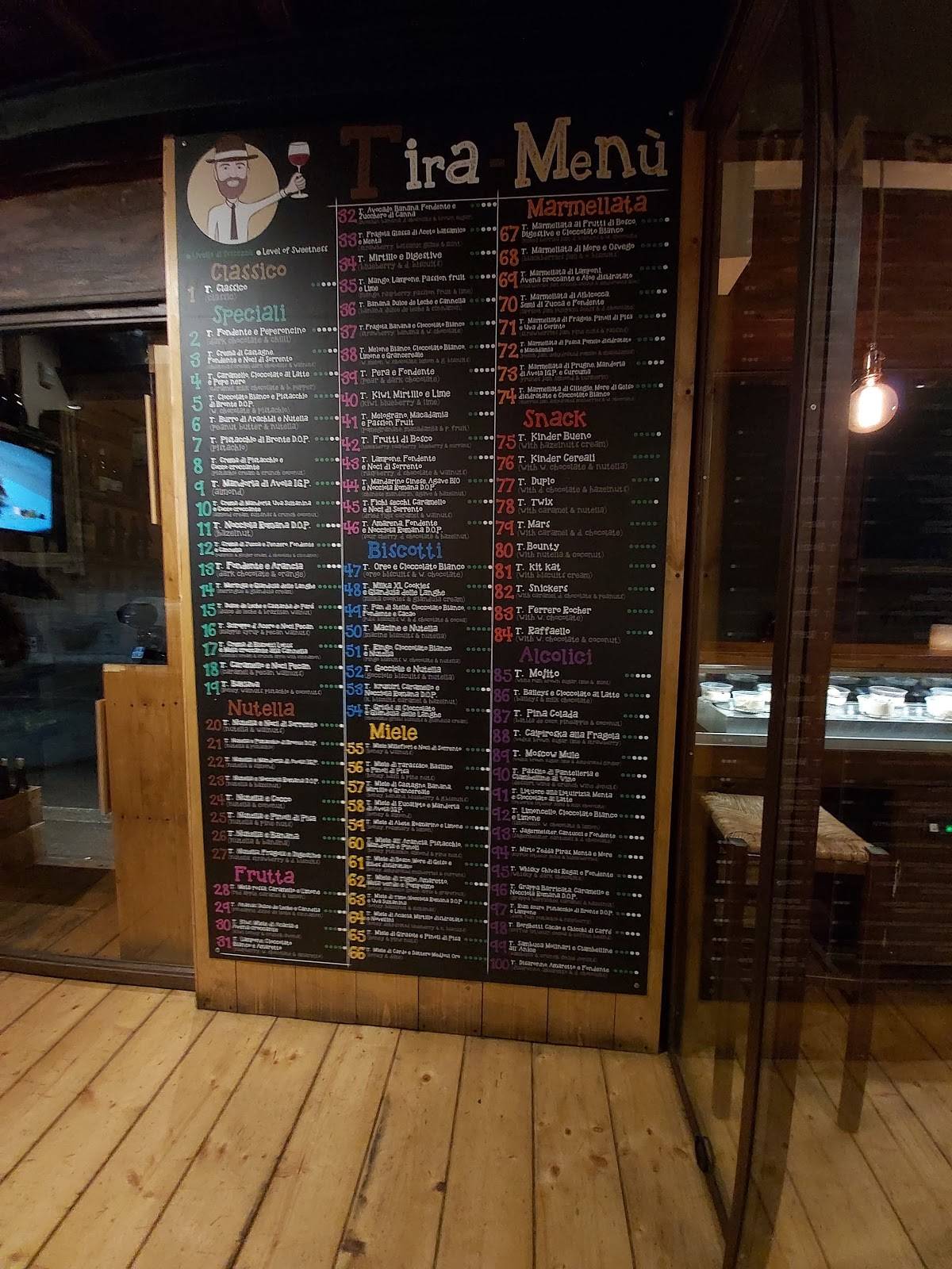 Menu at Mr. 100 Tiramisù pub & bar, Rome, Via dei Sediari