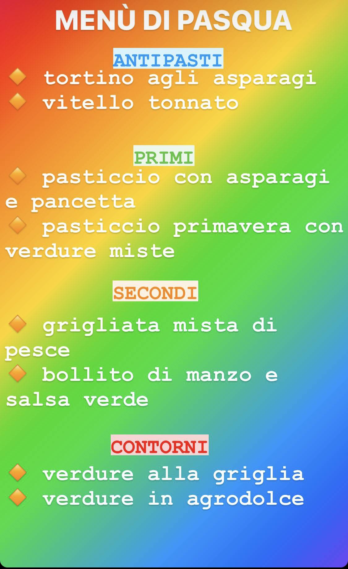 Menu da Rosticceria Alla Stretta ristorante, Portogruaro