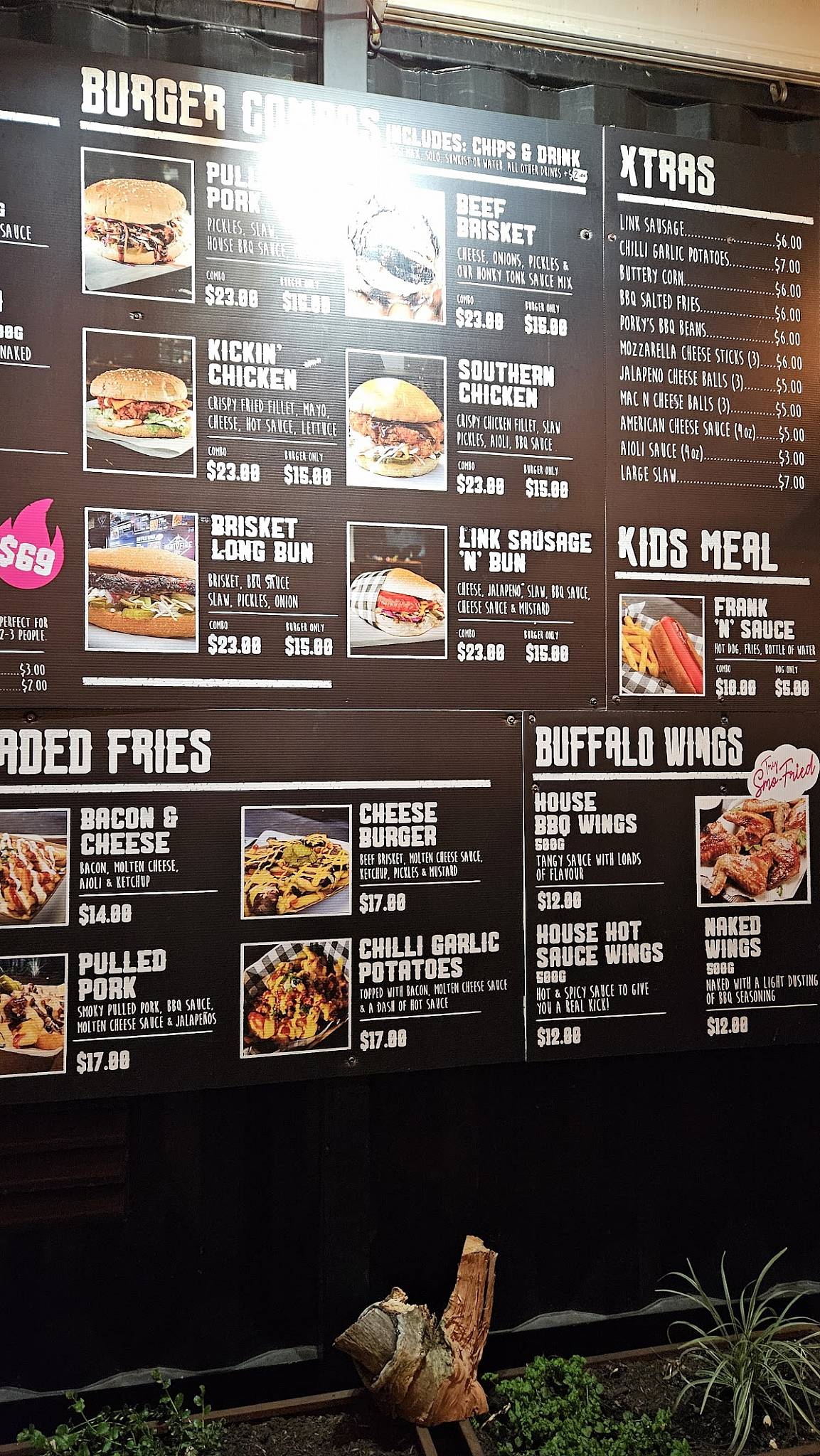 Menu at MEAT AND FIRE BBQ, Rouse Hill