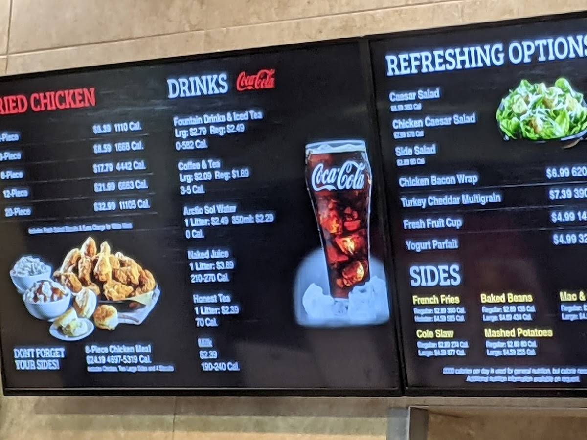 Menu at Roy Rogers (Inside Turnpike) restaurant, Middletown