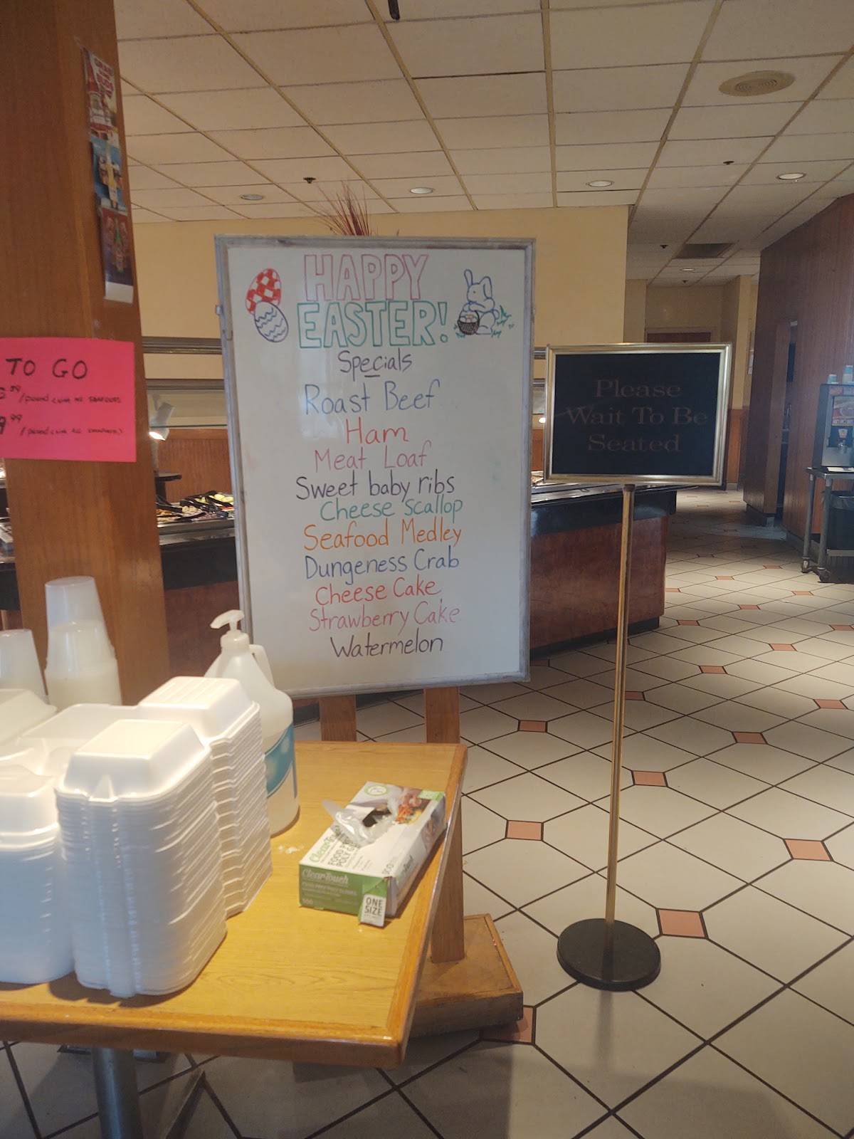 Menu at Royal Star Buffet restaurant, Mount Vernon