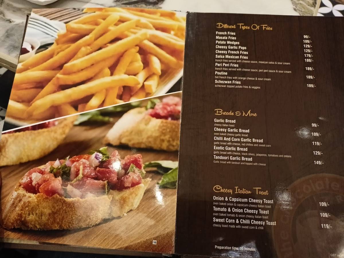 Menu at The Chocolate Room, Rudrapur