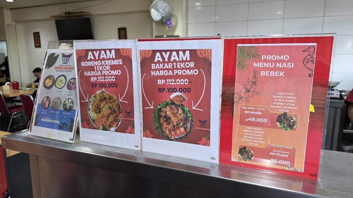 Menu at Rumah Makan Restu minang restaurant, Timika