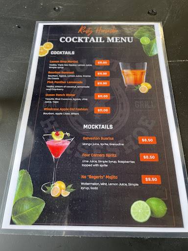 Menu at Rusty Horseshoe Bar & Grill, The Woodlands