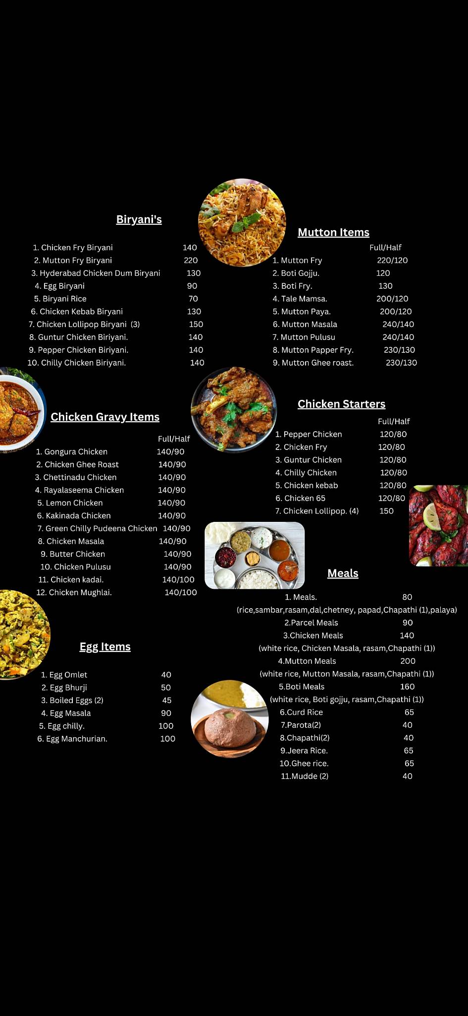 Menu at S.S.REDDY Restaurant, Bengaluru