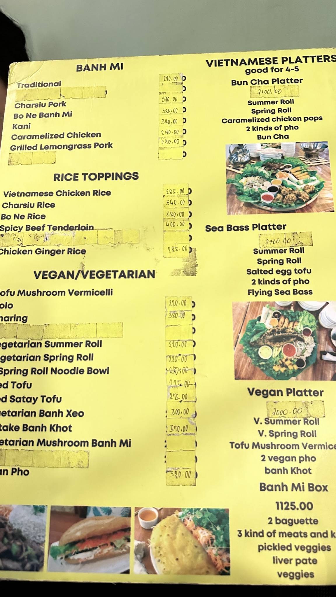 Menu at Saigon Corner PH restaurant, Quezon City