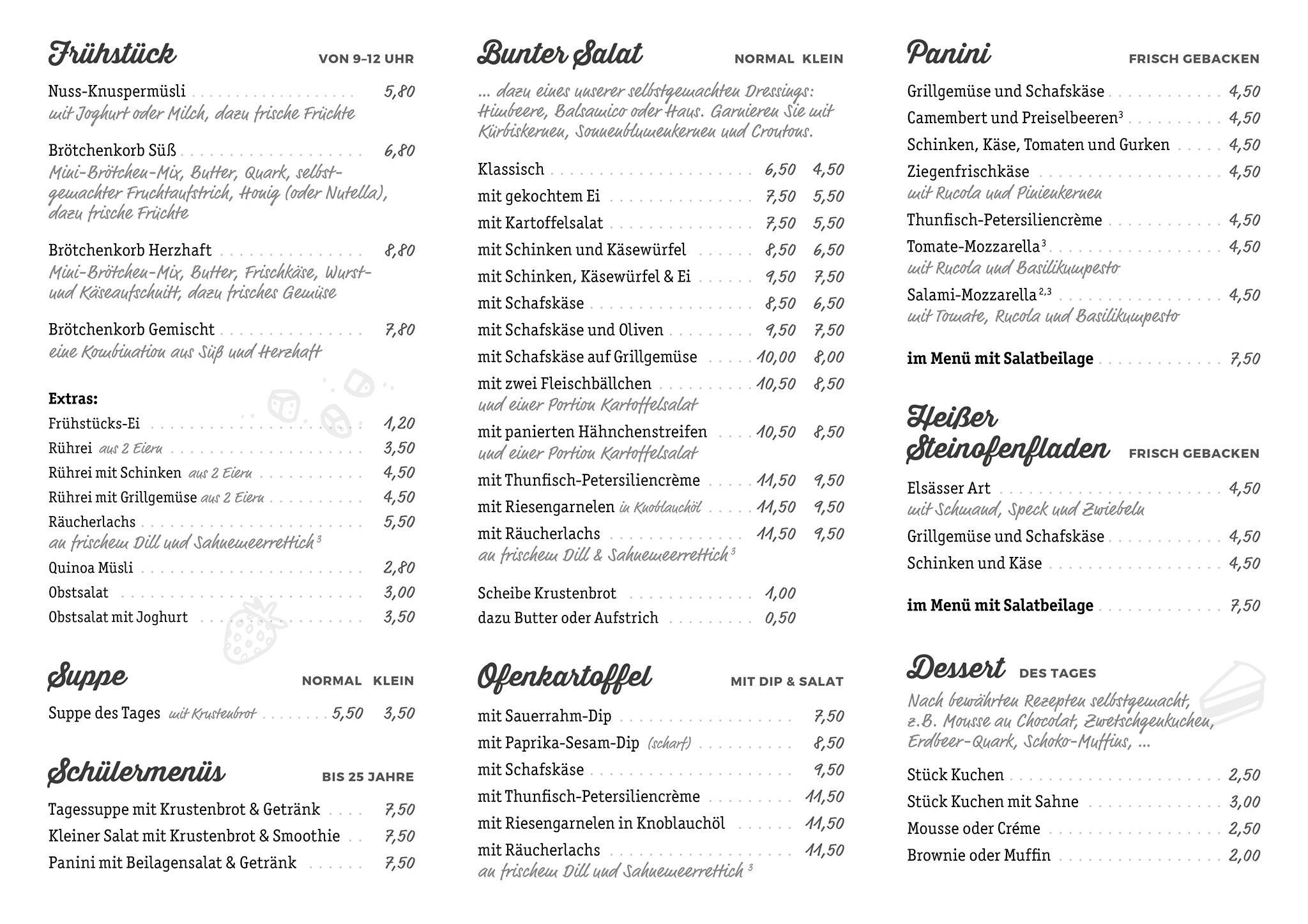 Menu at Salädle pub & bar, Kirchheim unter Teck, Dettinger Str. 2