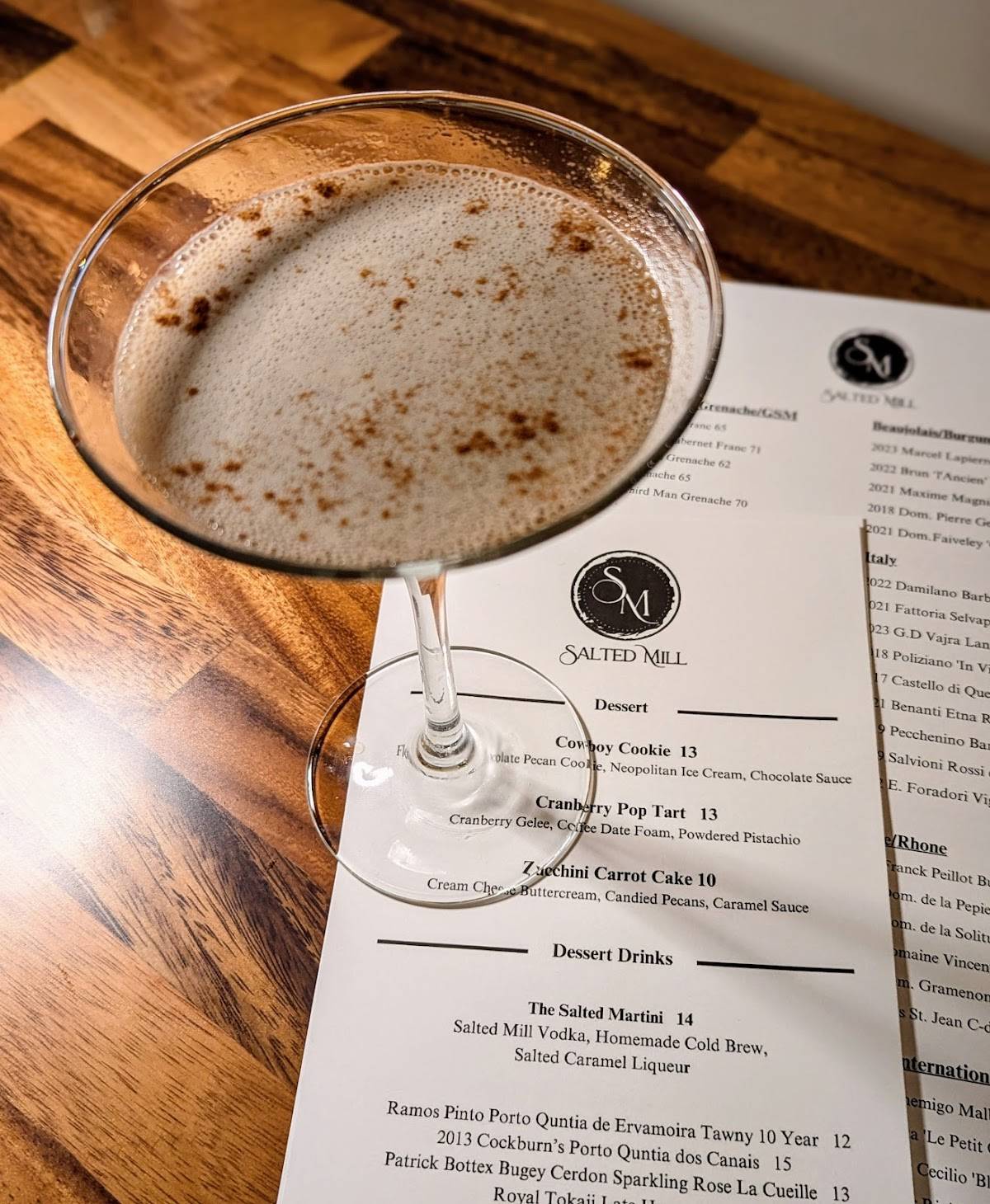 Menu at Salted Mill pub & bar, Walla Walla