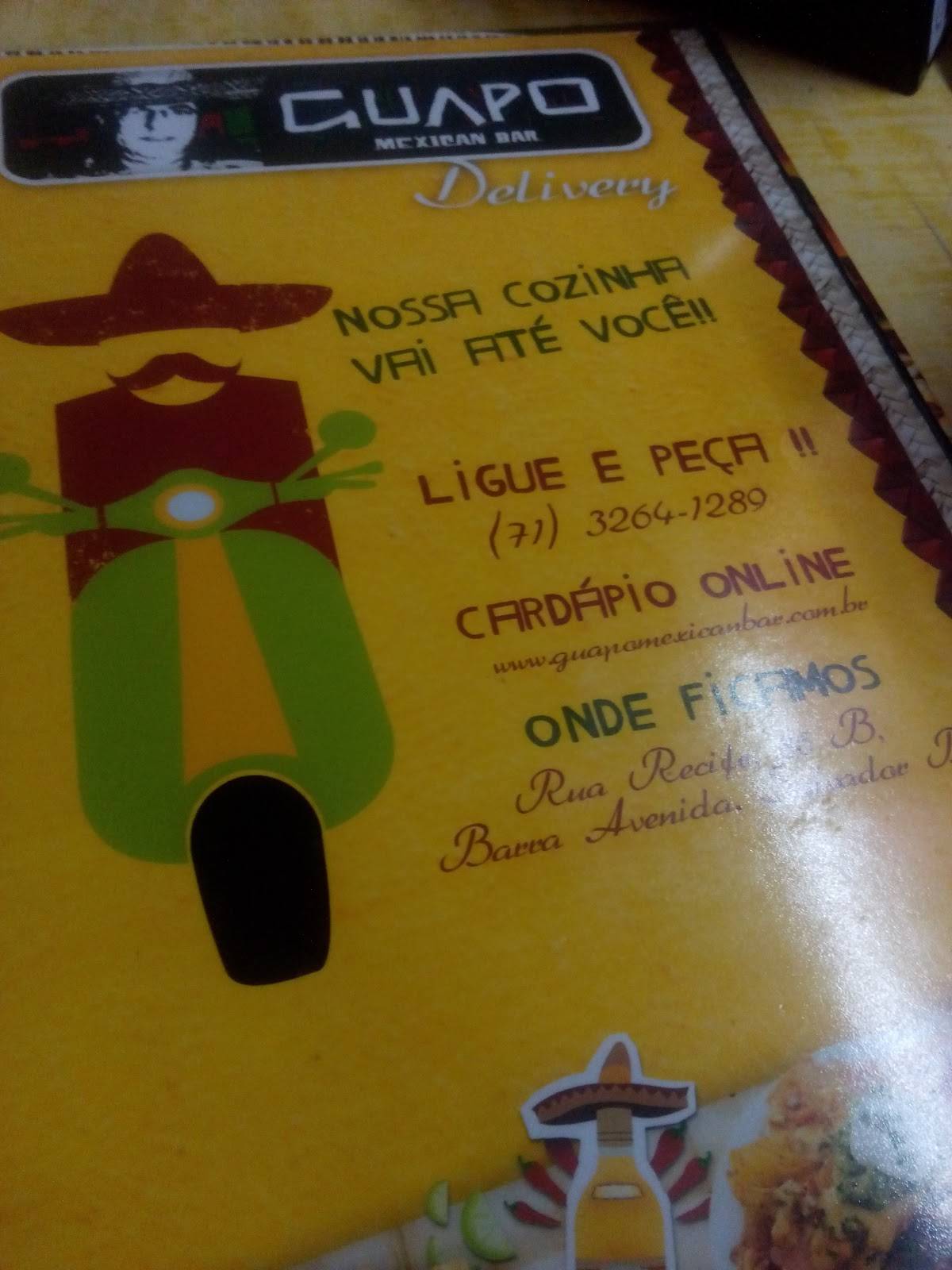 Menu em Guapo Mexican Bar - Restaurante Mexicano, Salvador