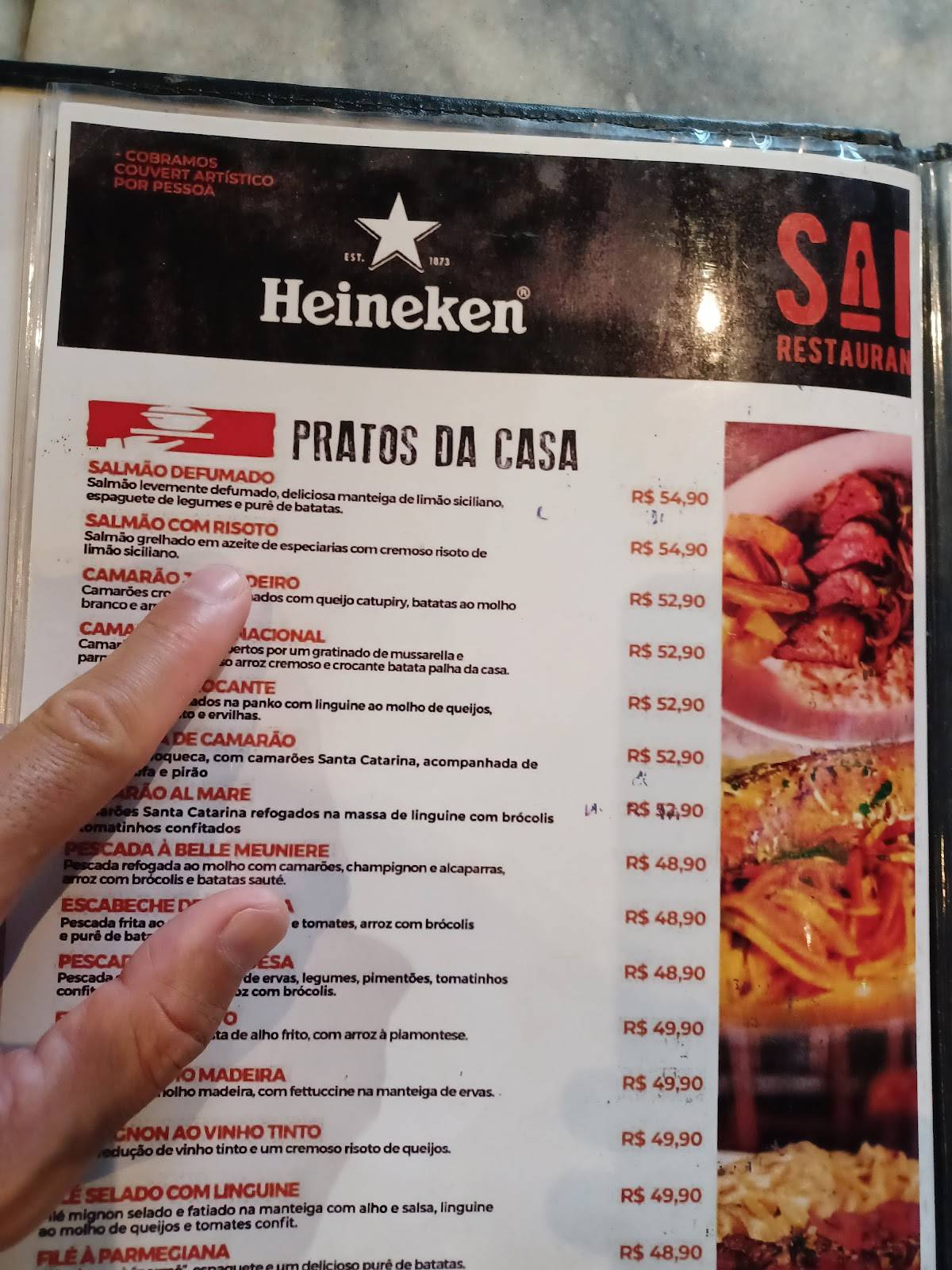 Menu em Sancho Restaurante e Bar, Aracaju