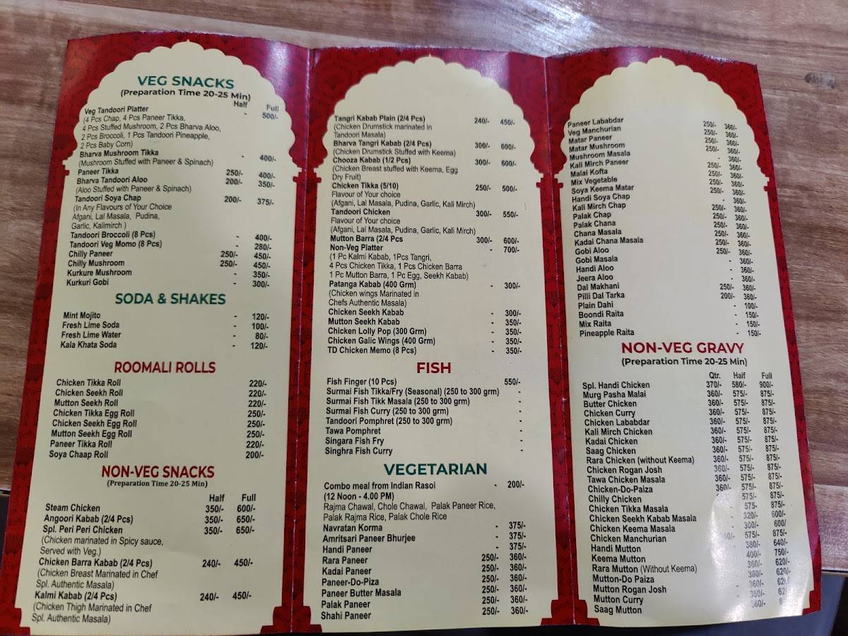 Menu at Sanjha Chulha Restaurant, Faridabad, 12& 16