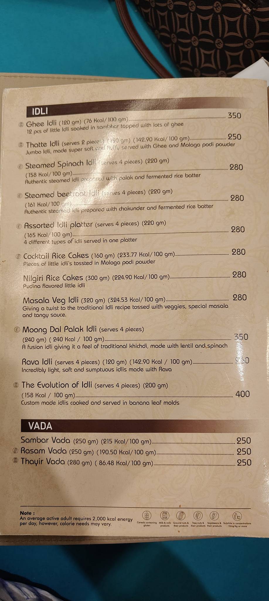 Menu at Sankalp Signature - South Indian Restaurant in Sindhu Bhavan ...