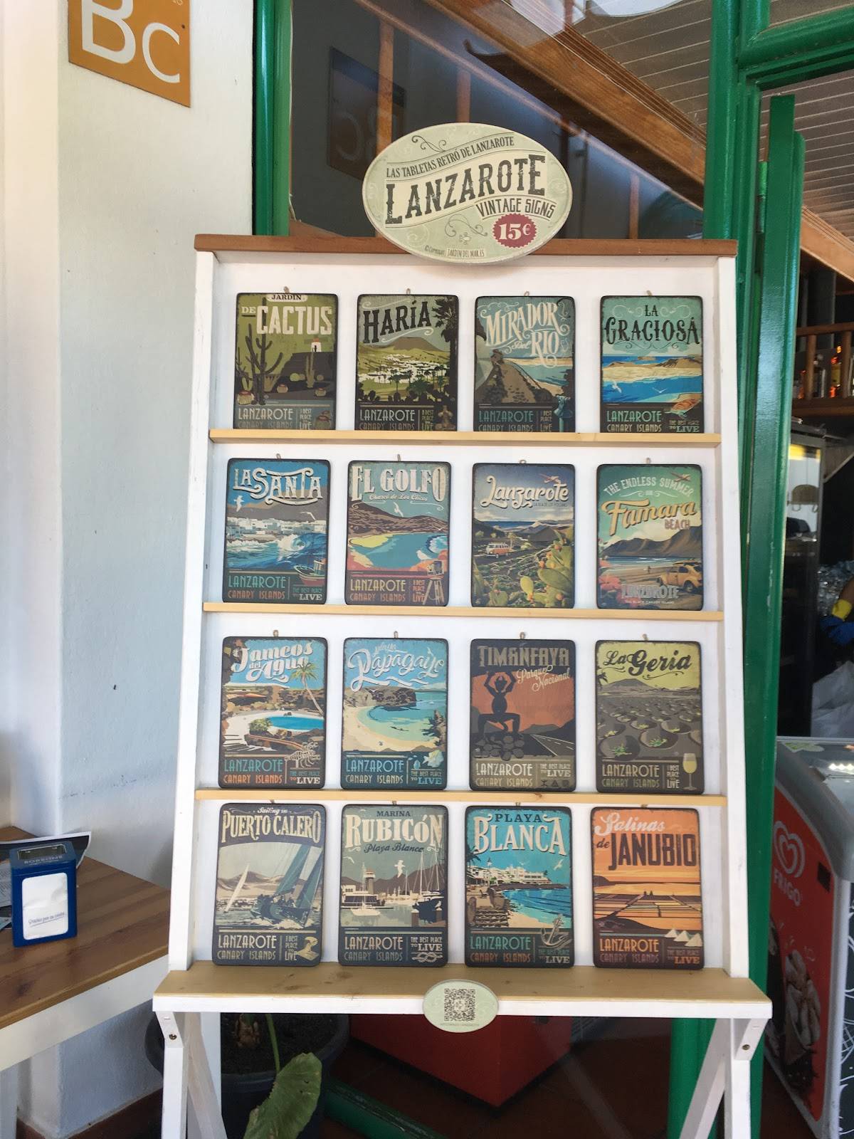 Menu at Santa Catalina Cafè restaurant, Yaiza