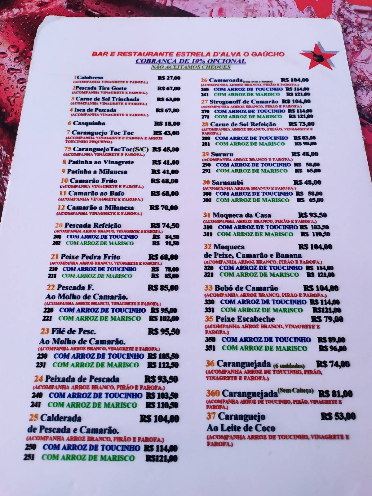 Menu em Estrela Dalva I - O Gaúcho pub & Bar, São Luís