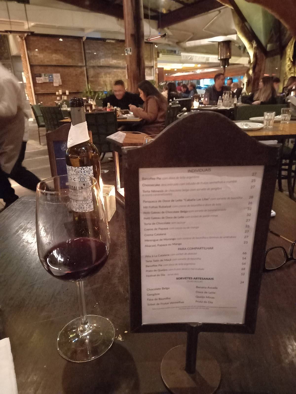 Menu at A Figueira Rubaiyat steakhouse, São Paulo