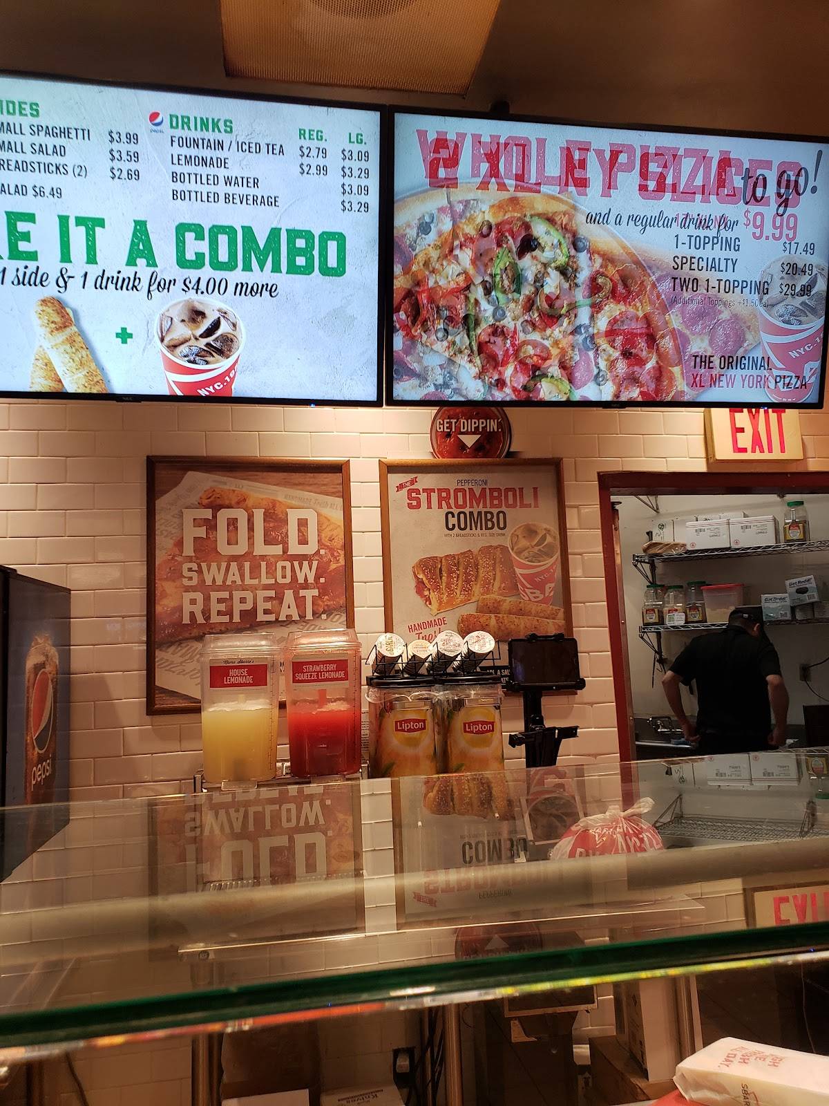 Menu at Sbarro, Montebello, Montebello Town Center