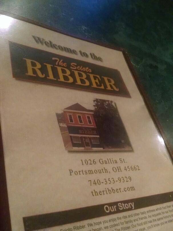 Menu at Scioto Ribber BBQ, Portsmouth