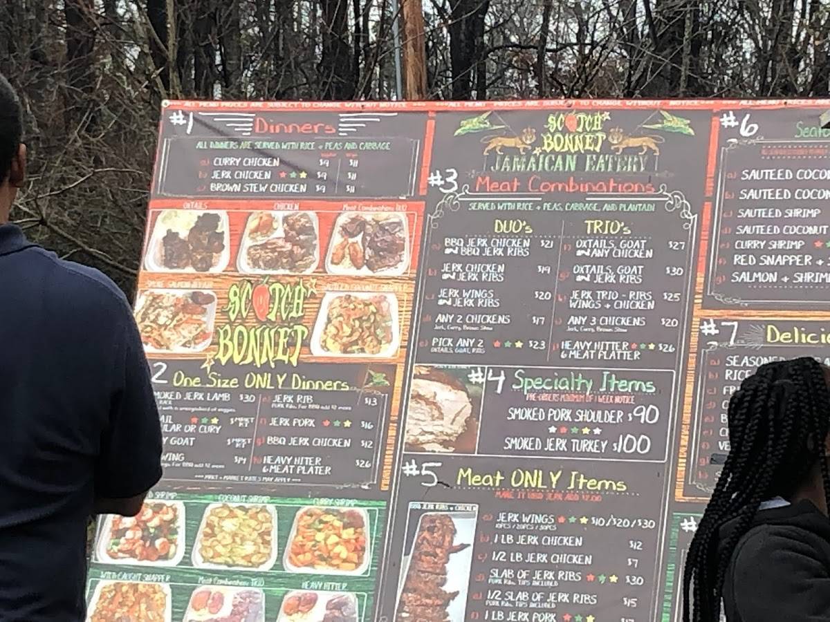 Menu at Scotch Bonnet Jamaican Restaurant, Atlanta