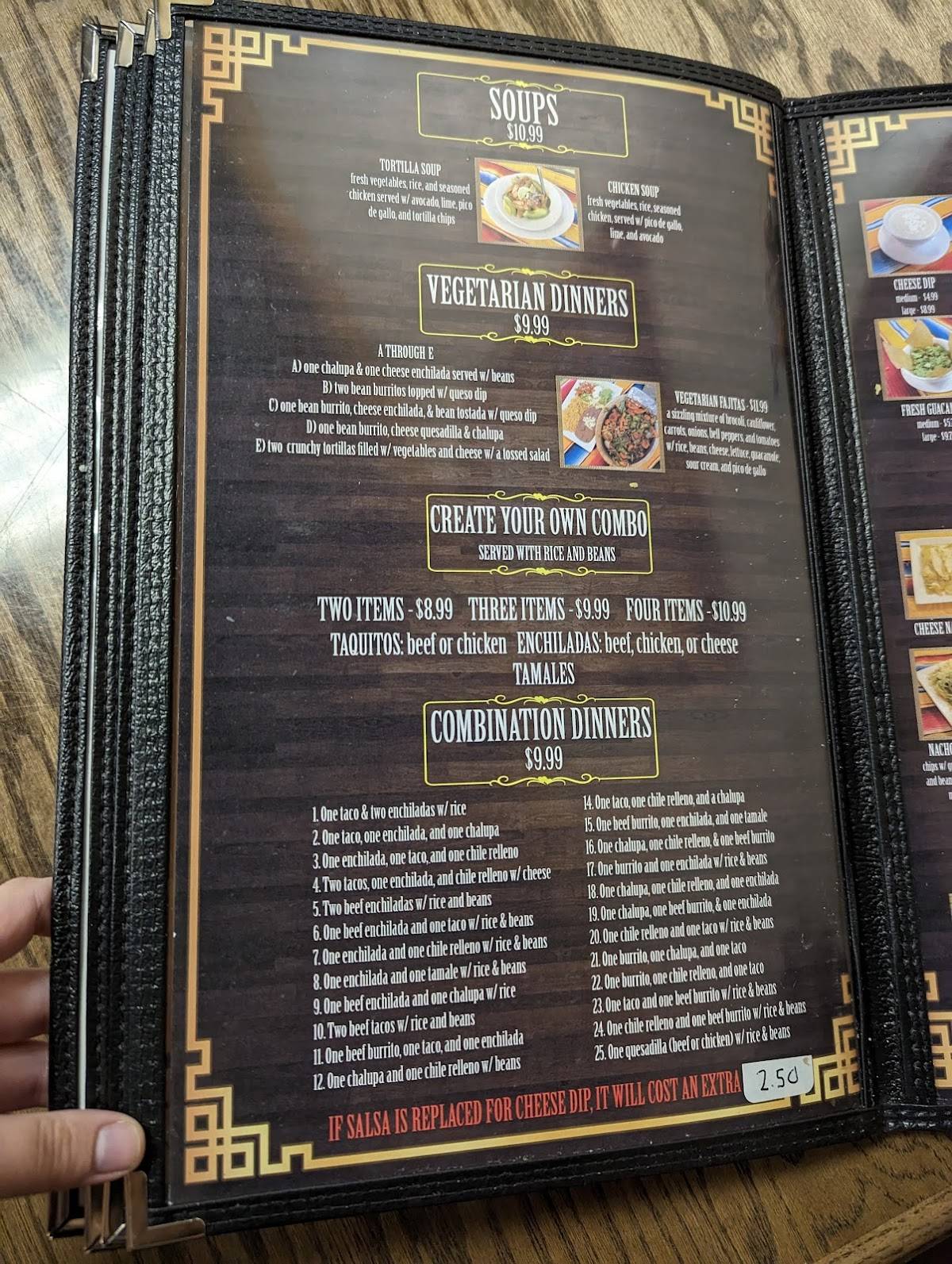 Menu at Las Brisas Authentic Mexican Restaurant, Scott City