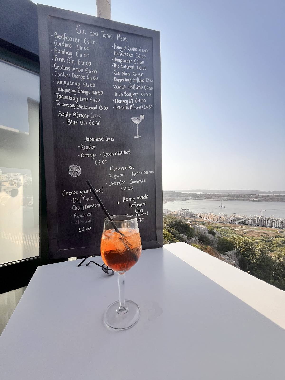 Menu at Sea View Cafe/Bar, Mellieha