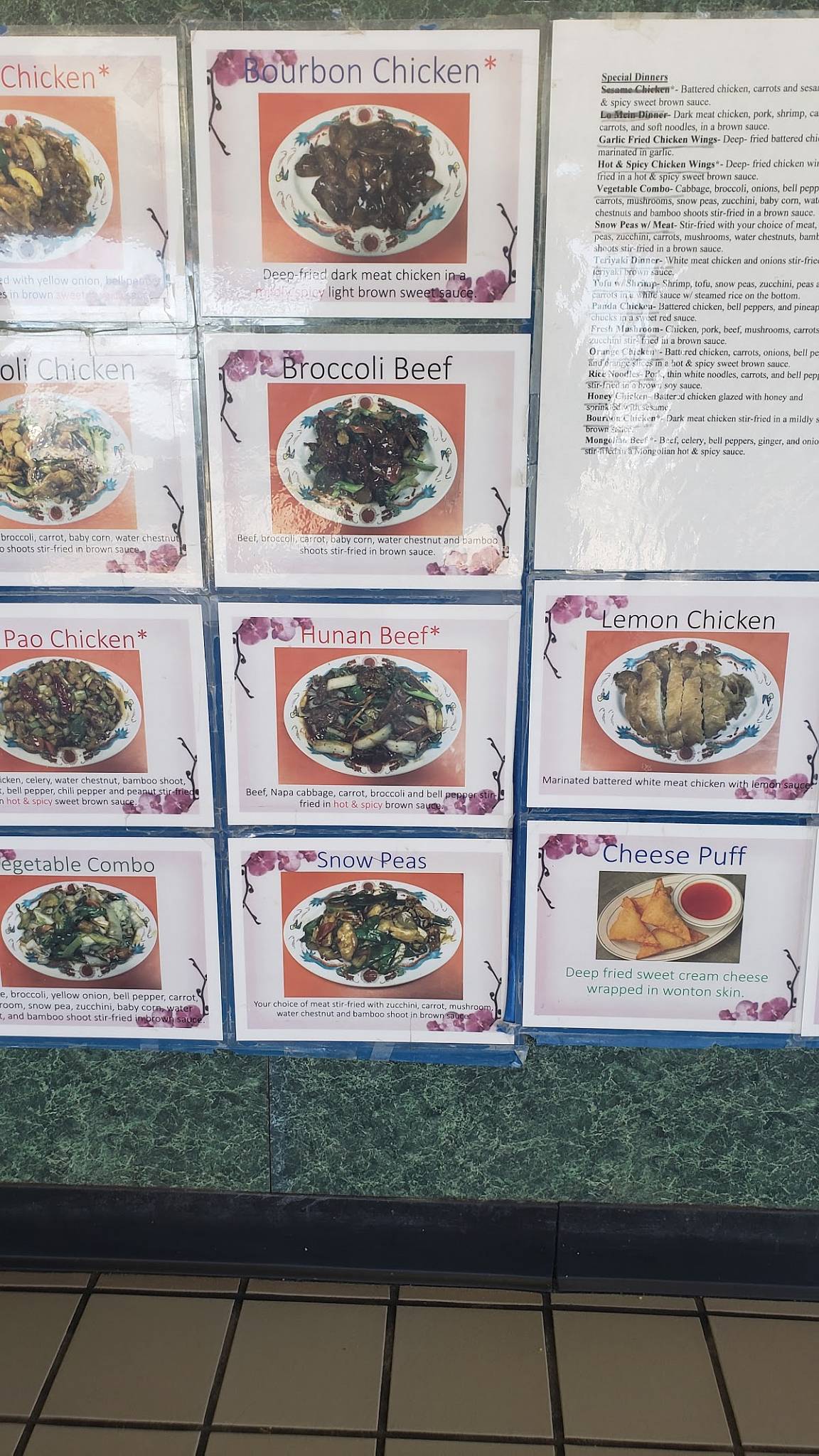 Menu at Season's Express restaurant, Owasso, N 129th E Ave