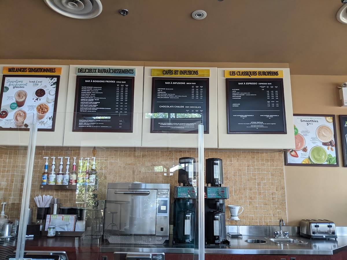 Menu au Second Cup Café, Montréal, 7 Pl. du Commerce Unit 101