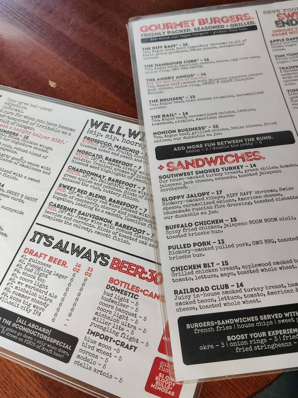 Menu at Shindigs Bar & Grill, Winfield