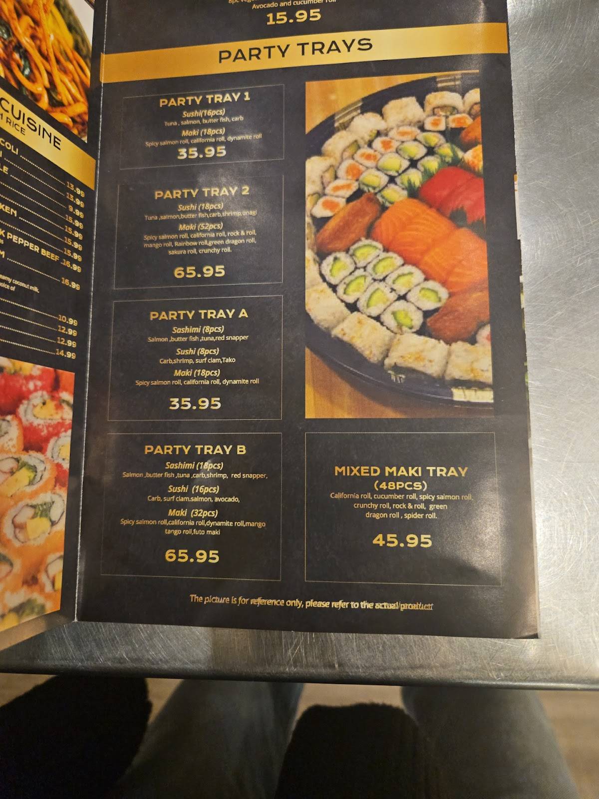 Menu at Shogun Sushi restaurant, Sault Ste. Marie