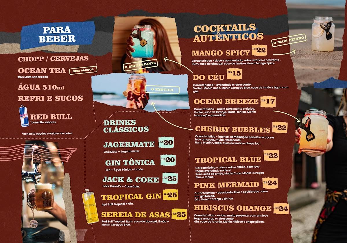 Carta de Sirène Fish & Chips - Setor Oeste - Bar, Goiânia