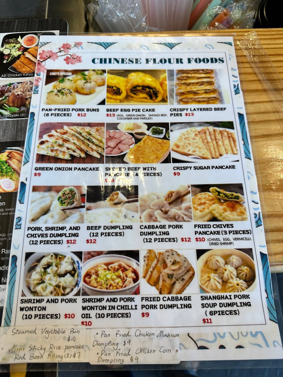 Menu at Sizzle: Dumpling & Authentic Chinese Cuisine restaurant, Matthews