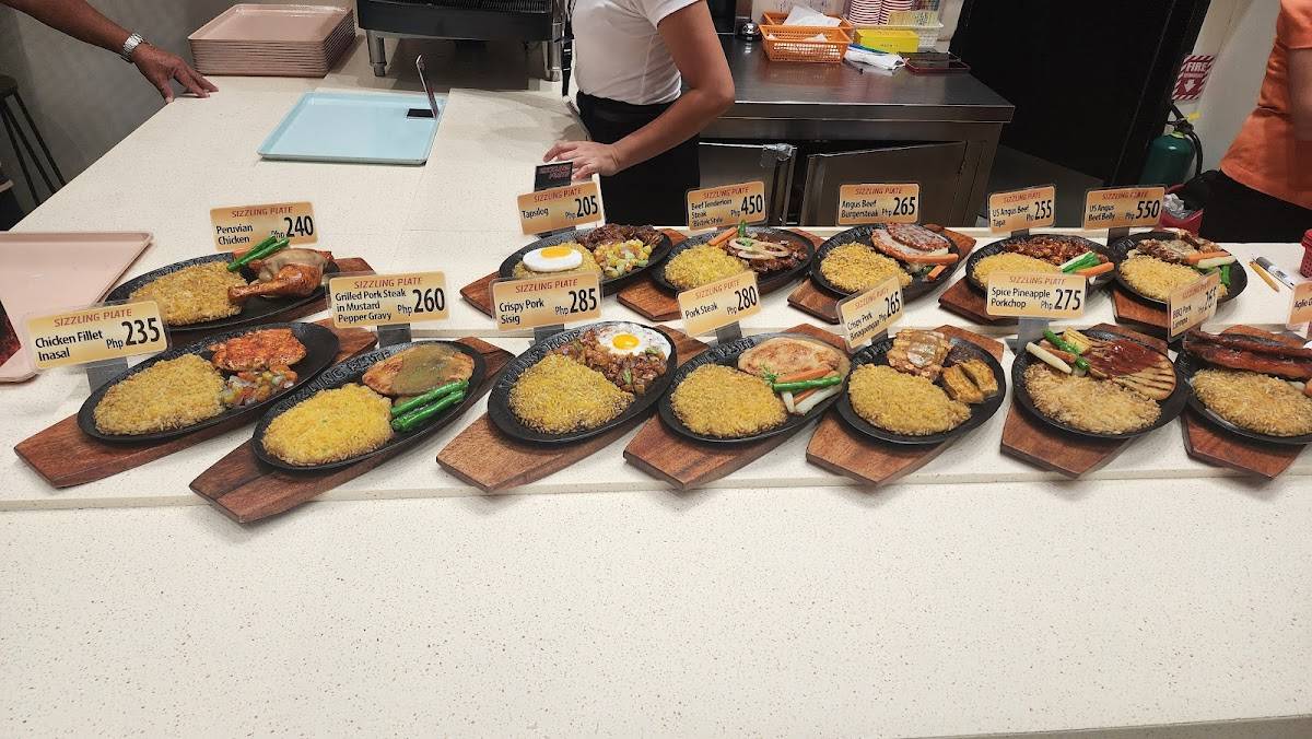 Menu at Sizzling Plate - SM MOA restaurant, Pasay, SM MOA
