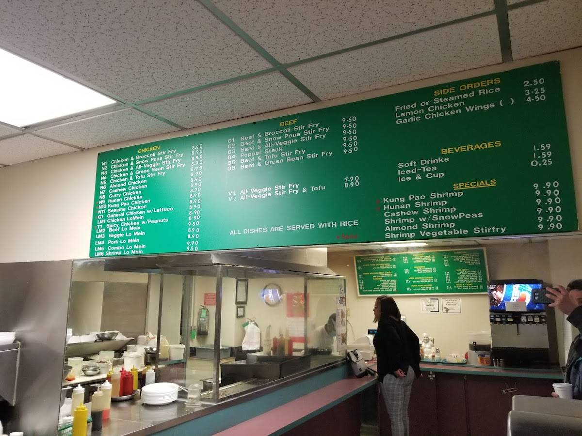 Menu at Snow Pea restaurant, Oklahoma City, 119 N Robinson Ave # B7