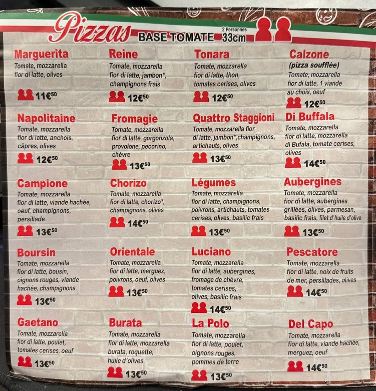 Menu au So Gusto - Restaurant Pizzeria, Le Pecq