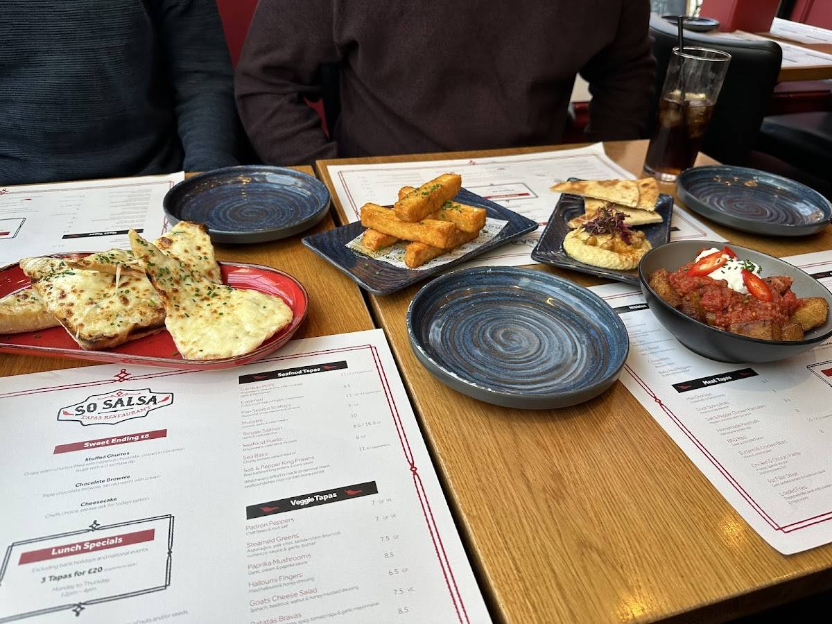 Menu at So Salsa Castle Street restaurant, Liverpool