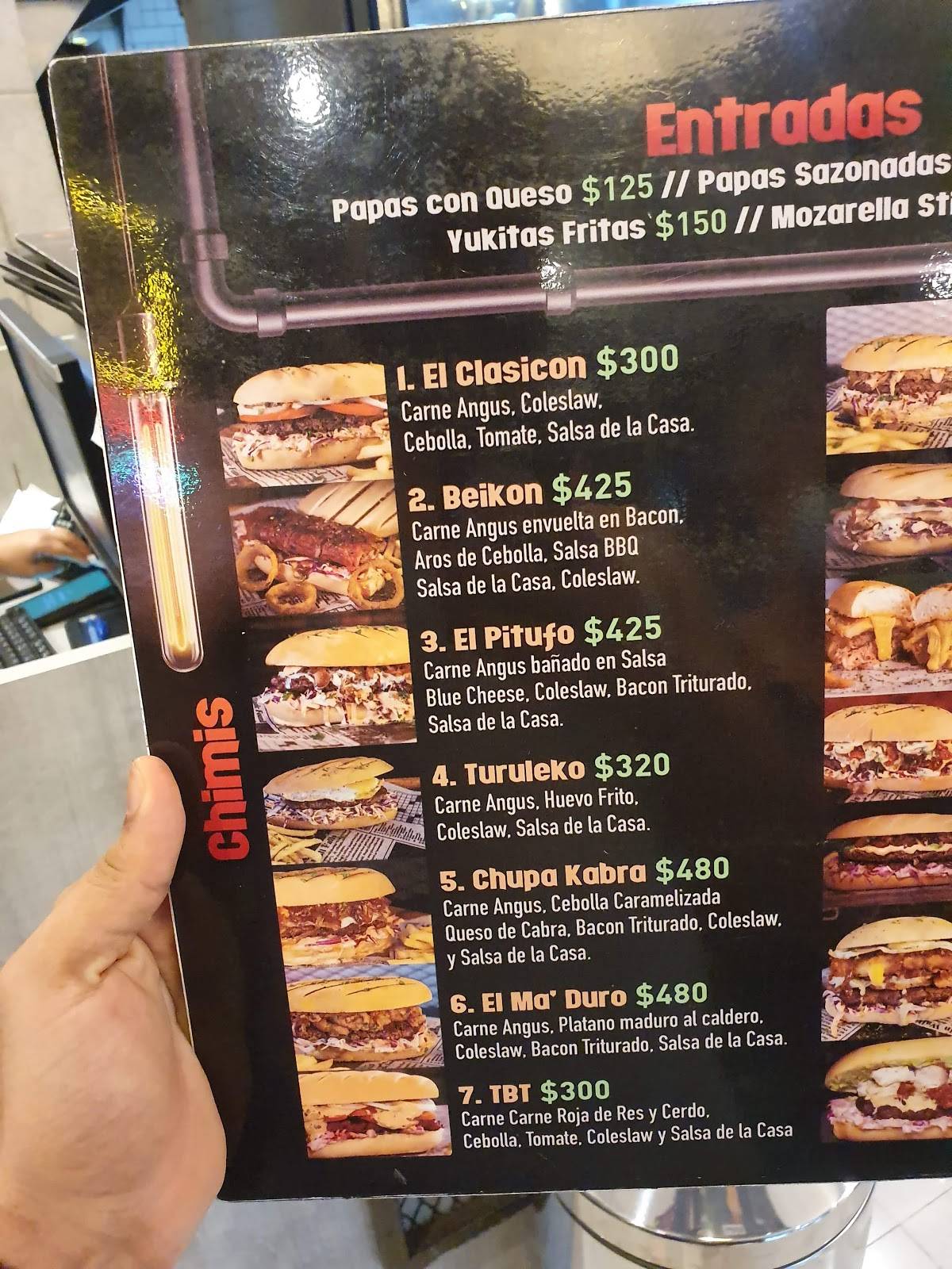 Carta del restaurante Solo Chimi ALMA ROSA, Santo Domingo Este, F4VX+V5V
