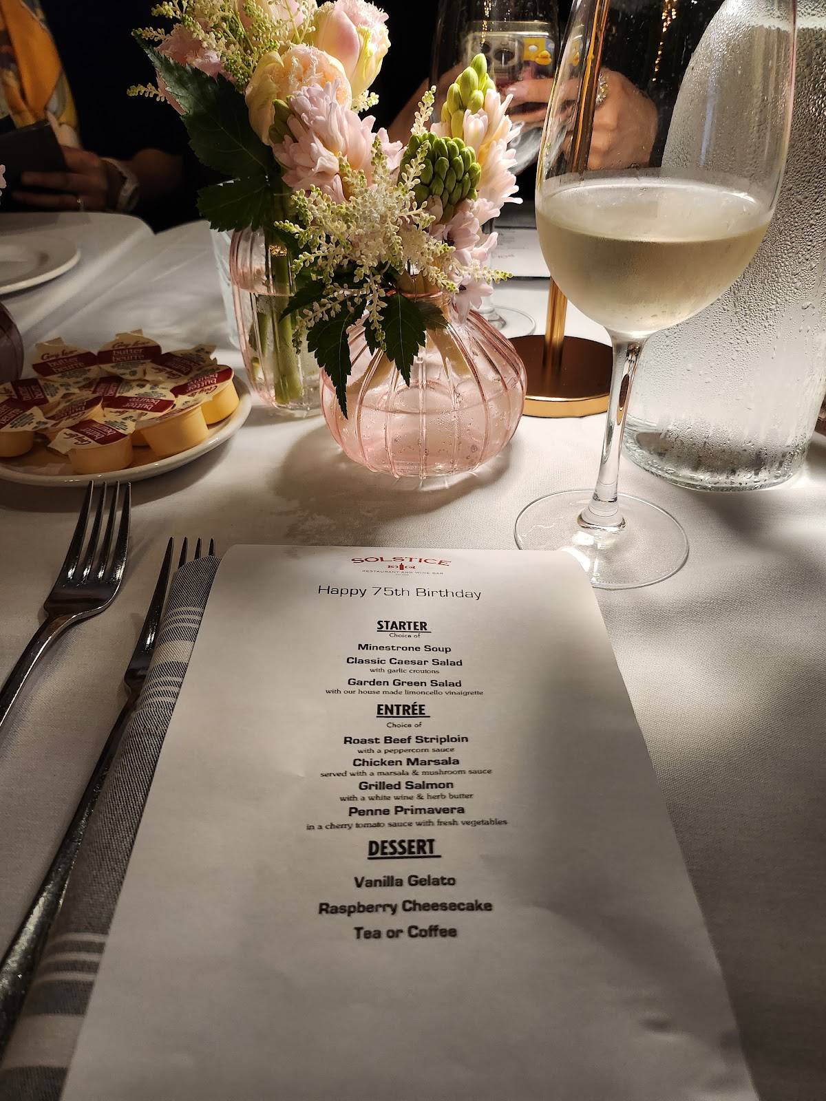 Menu at Solstice Restaurant & Wine Bar, Mississauga