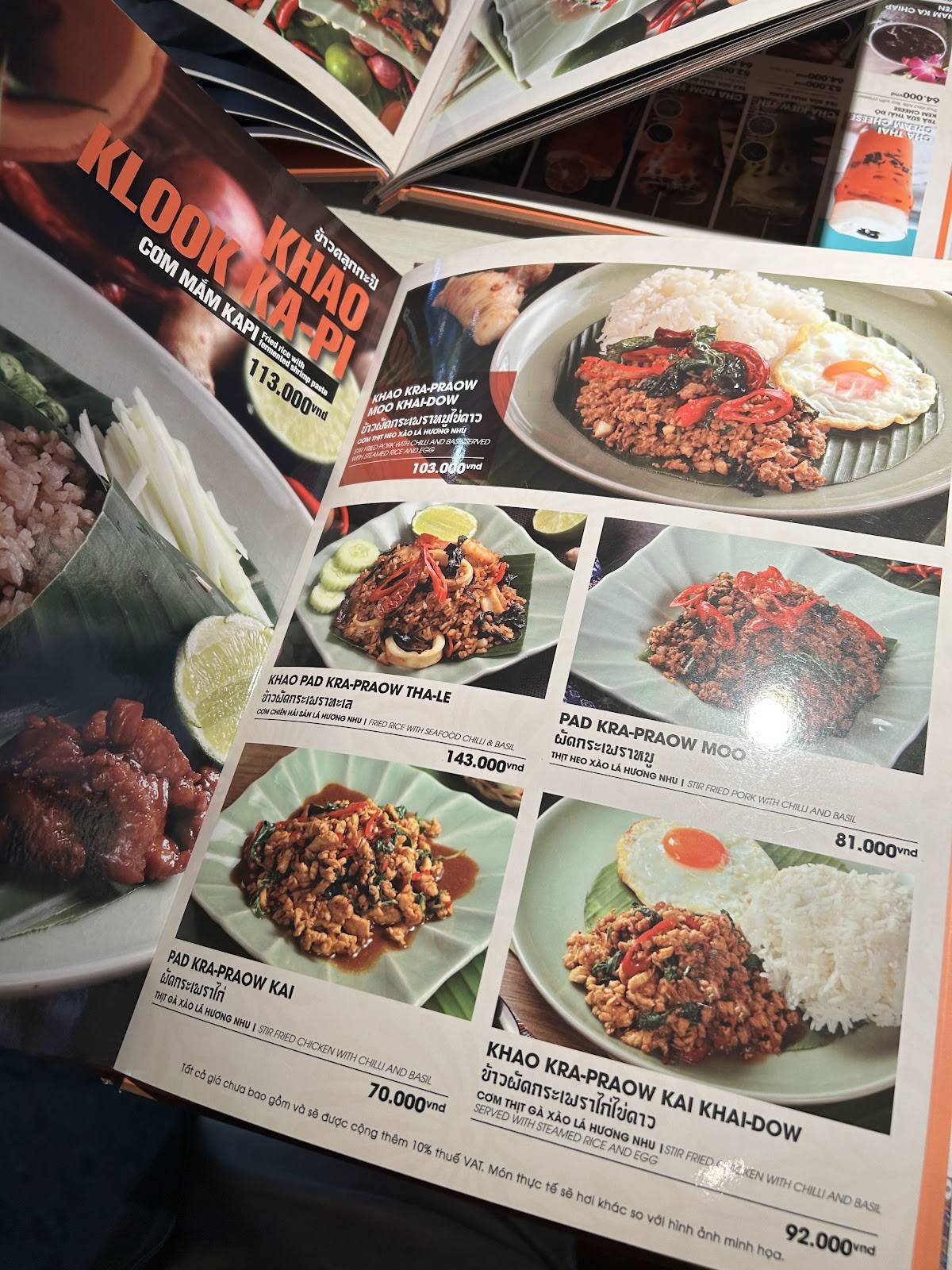 Menu at Som Tum Thai - Crescent Mall restaurant, Ho Chi Minh City