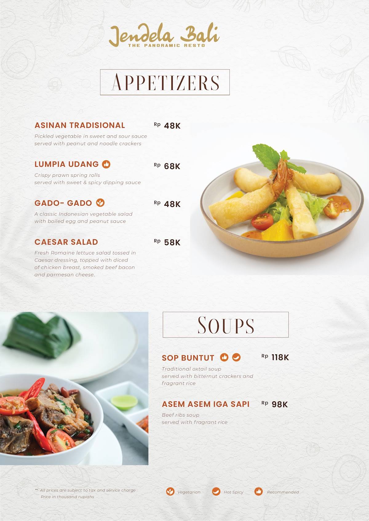Menu at Jendela Bali The Panoramic Resto restaurant, Kuta Selatan ...