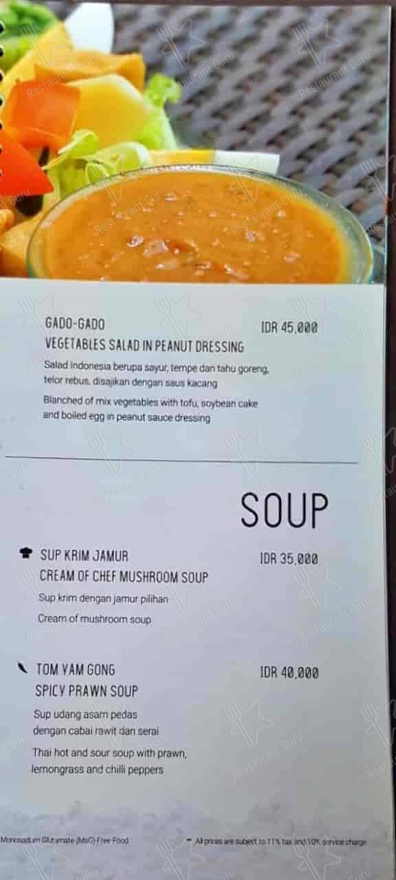 Menu at Jendela Bali The Panoramic Resto restaurant, Kuta Selatan ...