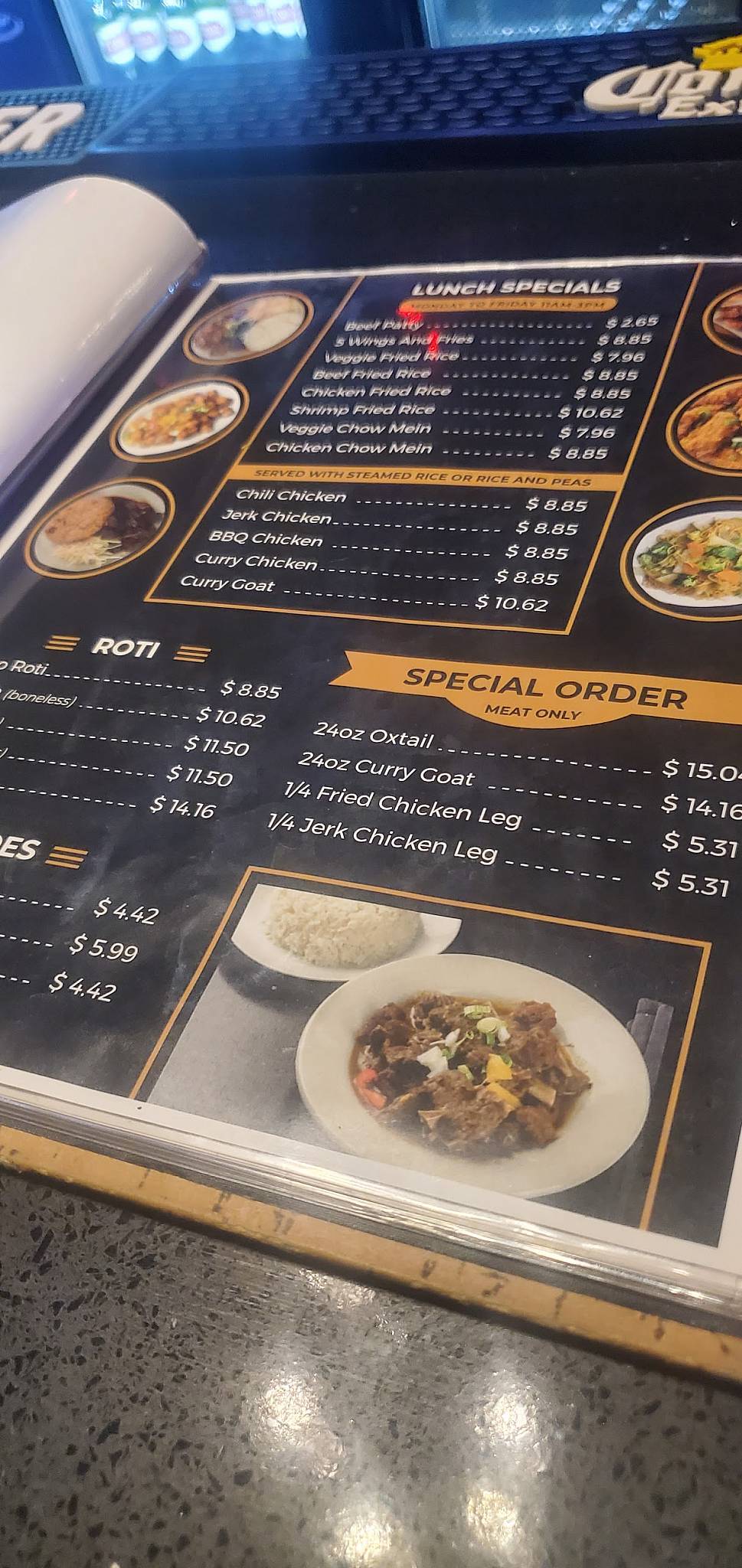 Menu at Spade Bar & Lounge, Toronto