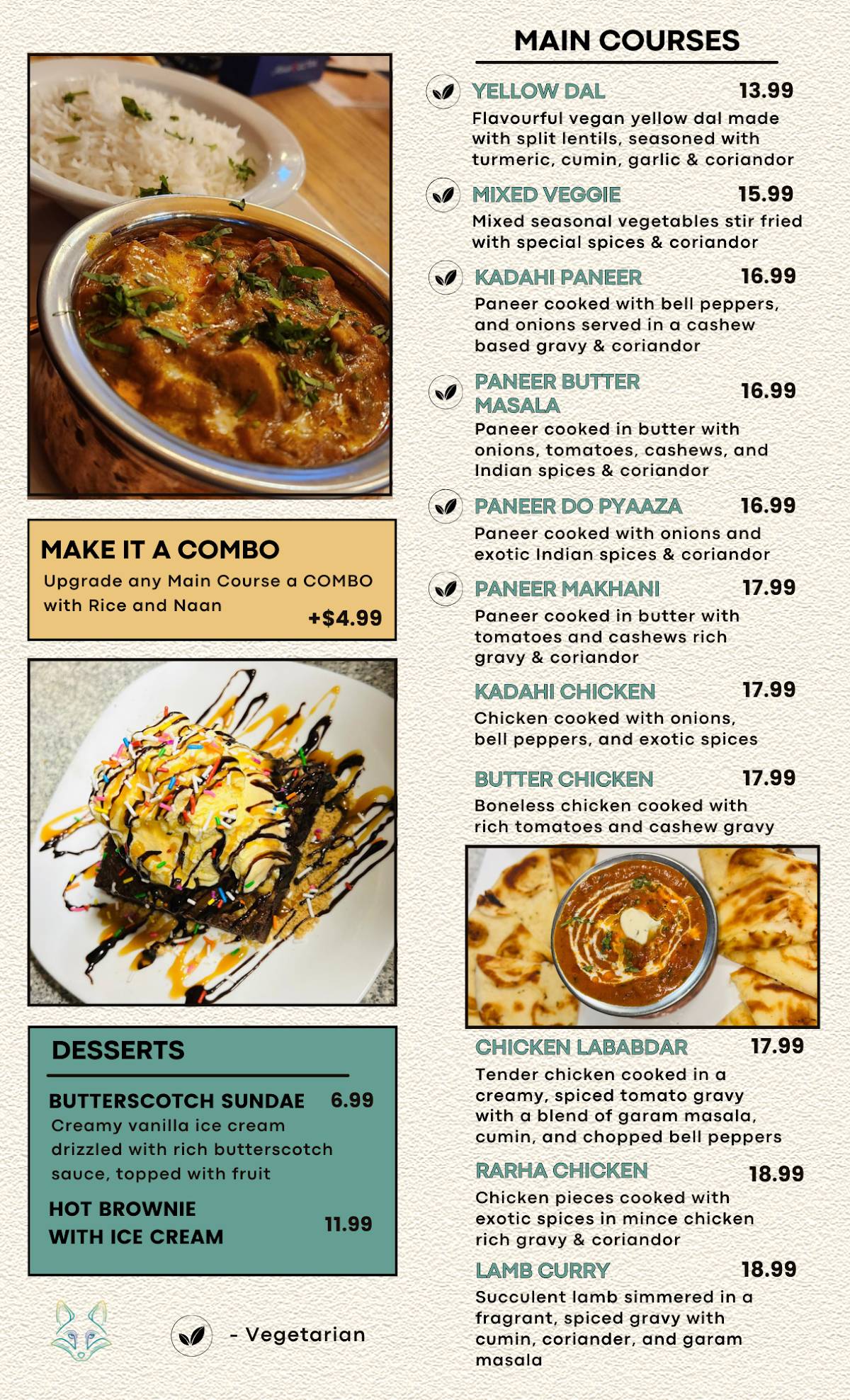 Menu at Silver Fox Pub, Sparwood