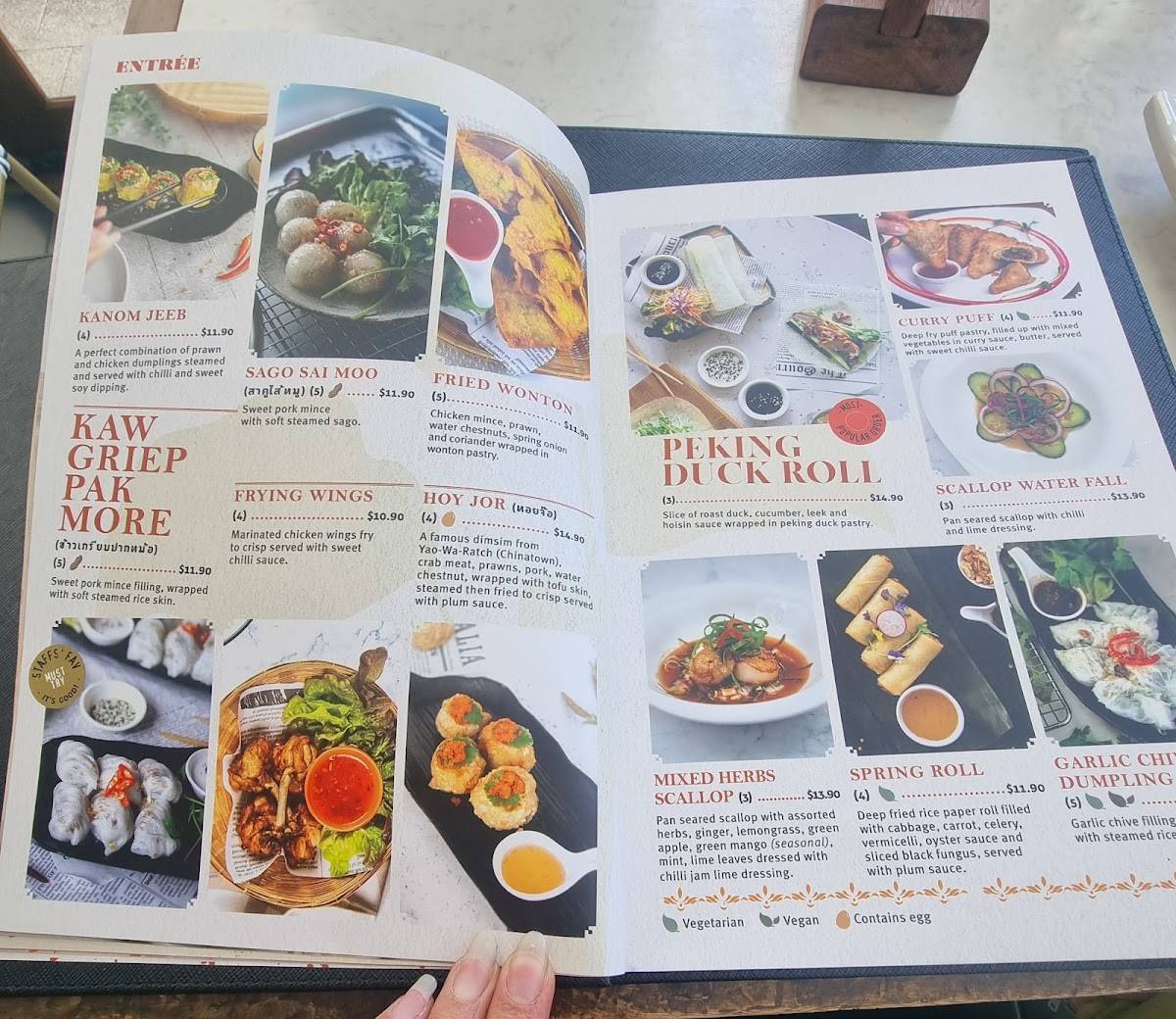 Menu at Spice Market restaurant, Karrinyup
