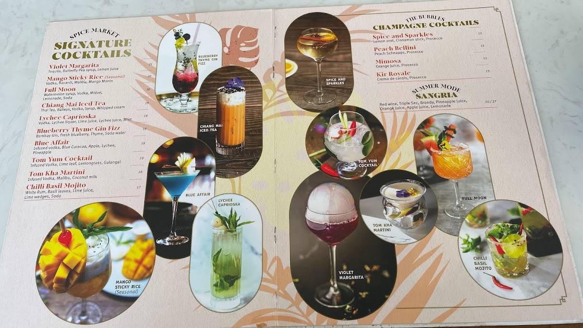 Menu at Spice Market restaurant, Karrinyup